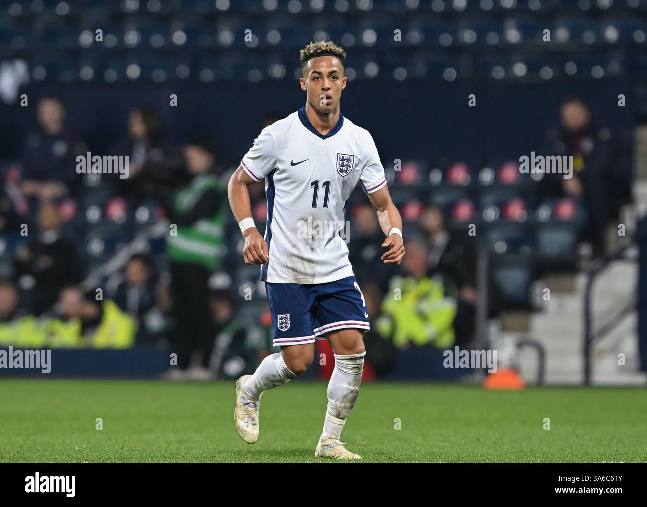 West Bromwich, UK. 24th Mar, 2025. Omari Hutchinson of England during ...