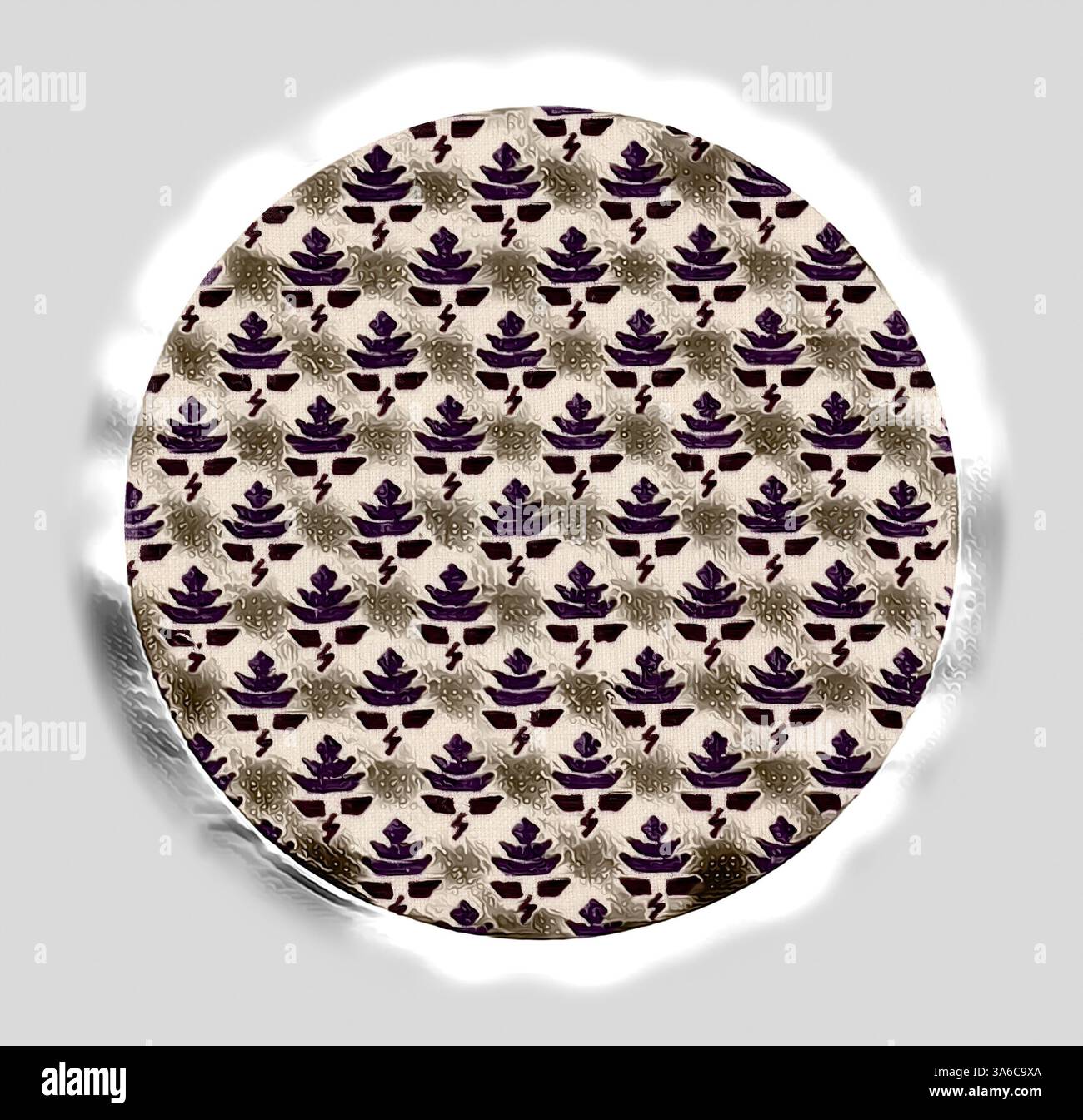 Repeating pattern of intricate floral designs in rich hues hi-res stock ...