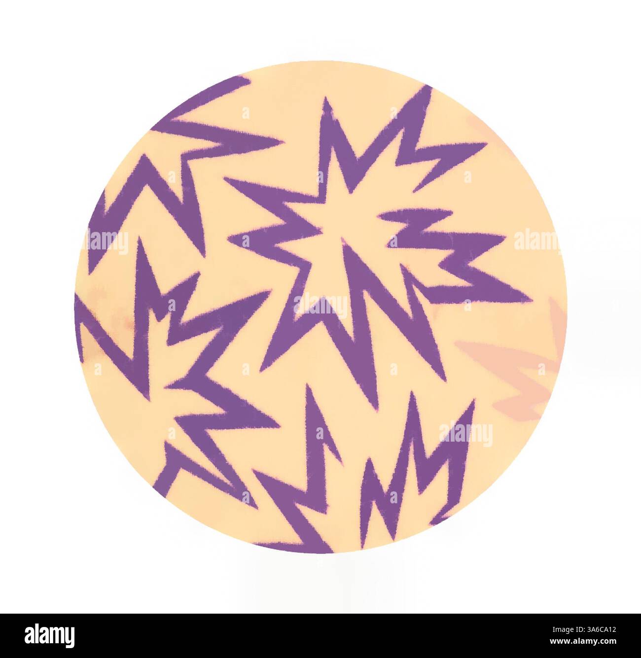 Vibrant purple starburst shapes hi-res stock photography and images - Alamy