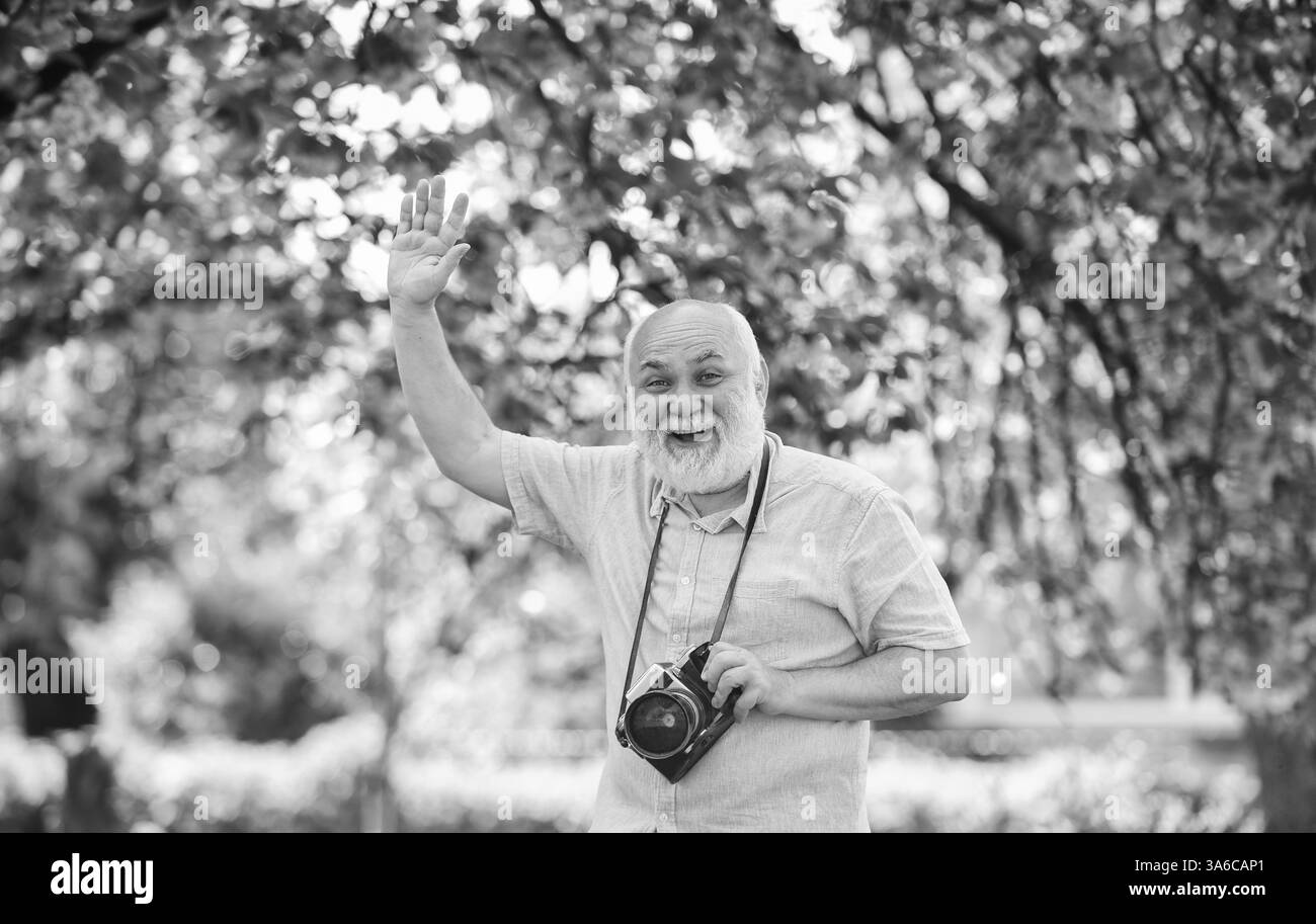 Emotions through photos. Photographer shooting nature. Creating ...