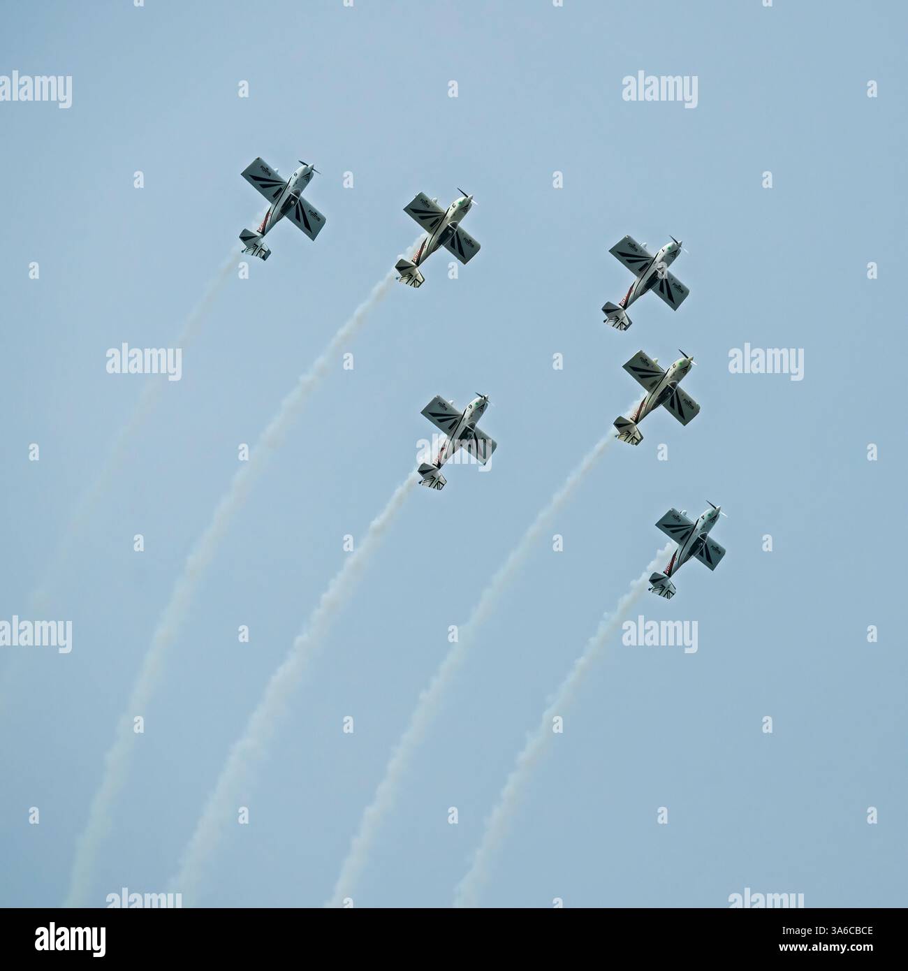 The Team Raven close formation display team performing at Sidmouth ...
