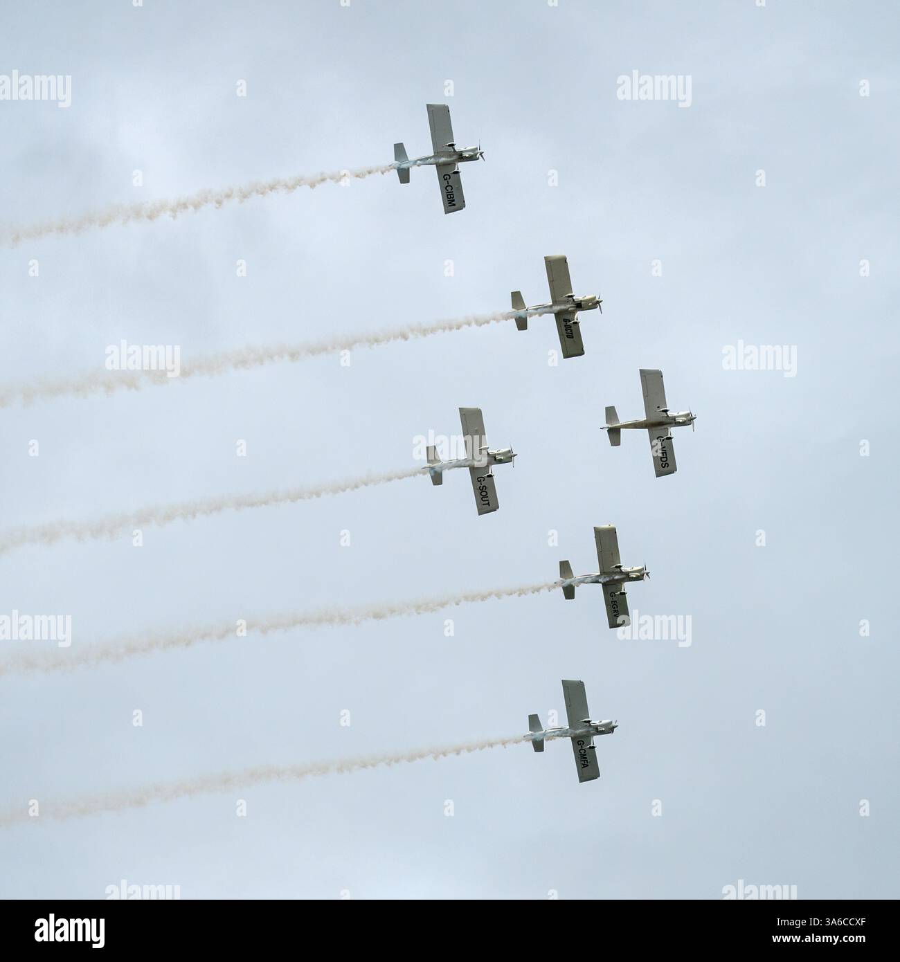 The Team Raven close formation display team performing at Sidmouth ...