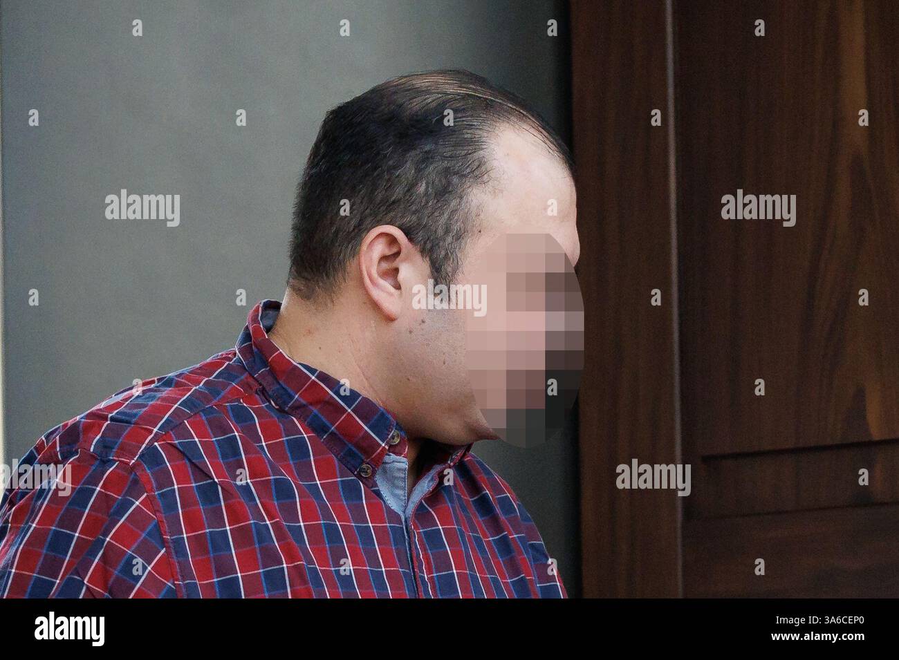 The accused Mohammed Zeryouh pictured during the composition of the ...
