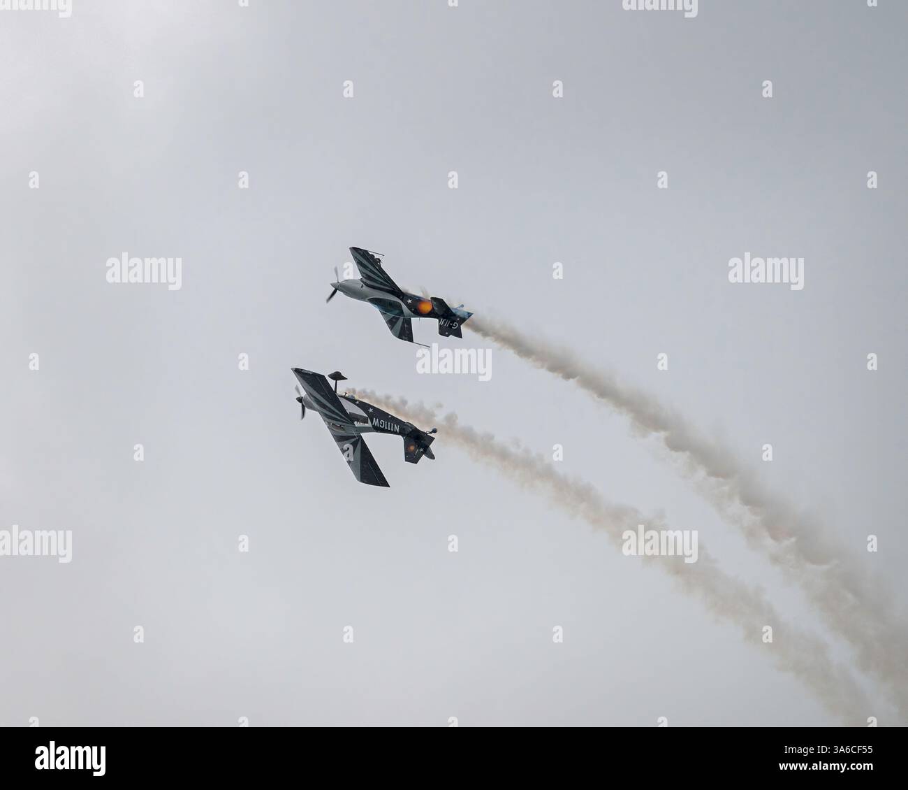 The Titans close formation display team performing at Sidmouth Regatta ...