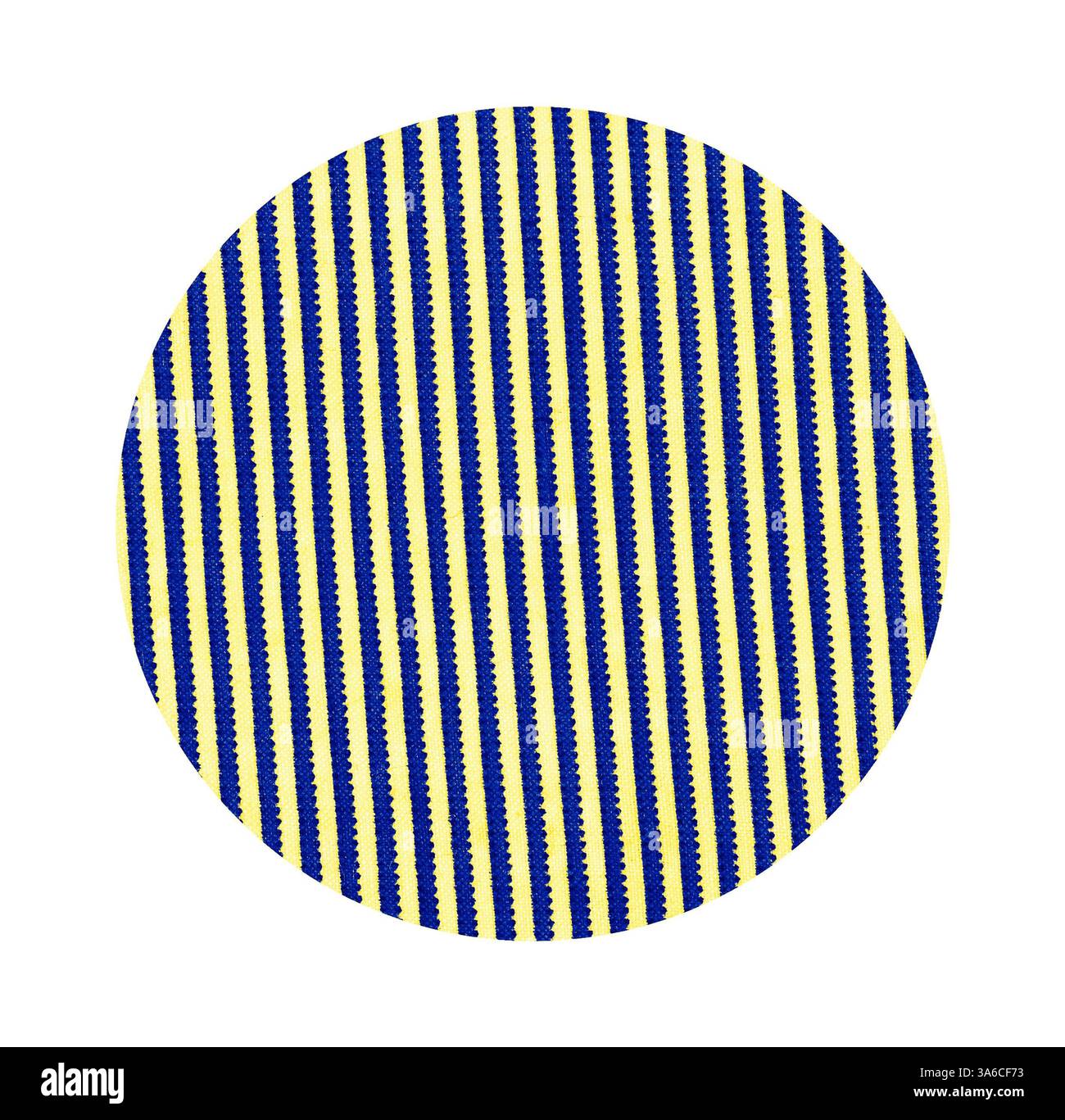A circular pattern featuring alternating diagonal stripes in vibrant ...