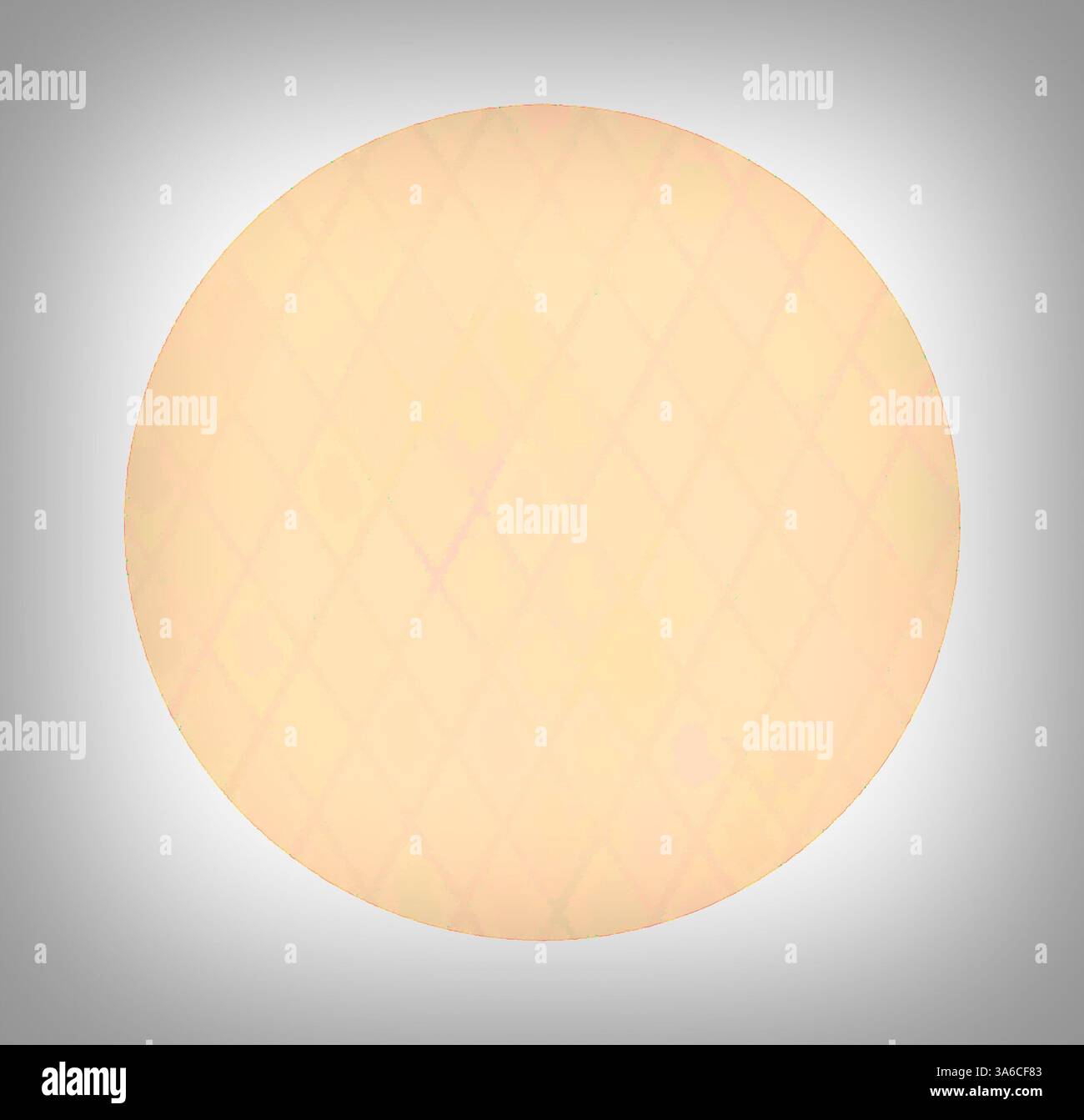A smooth, round surface features a subtle diamond pattern, creating a ...