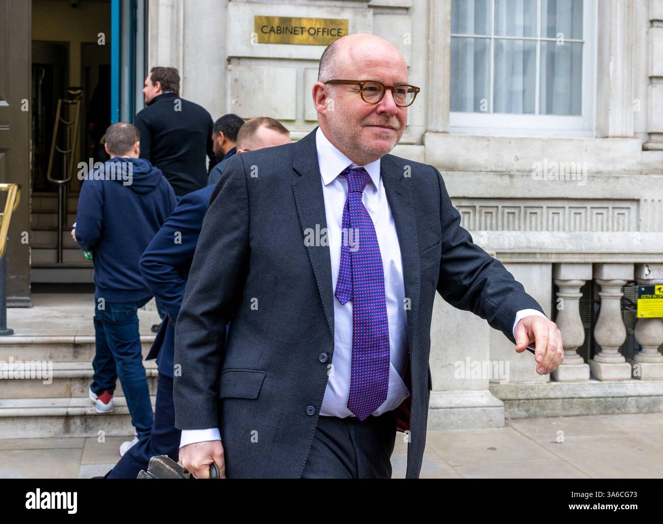 London, UK. 25th Mar, 2025. Lord Hermer, Attorney General, leaving the ...
