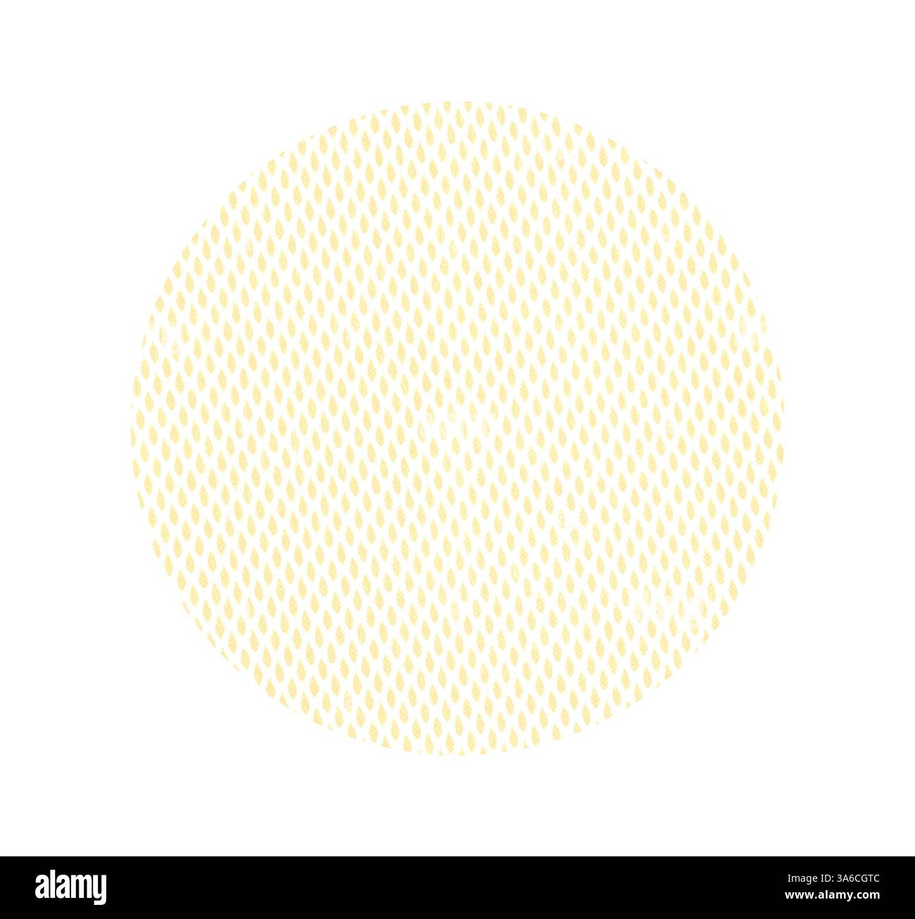 An oval shape filled with a delicate pattern of small, repeating ...