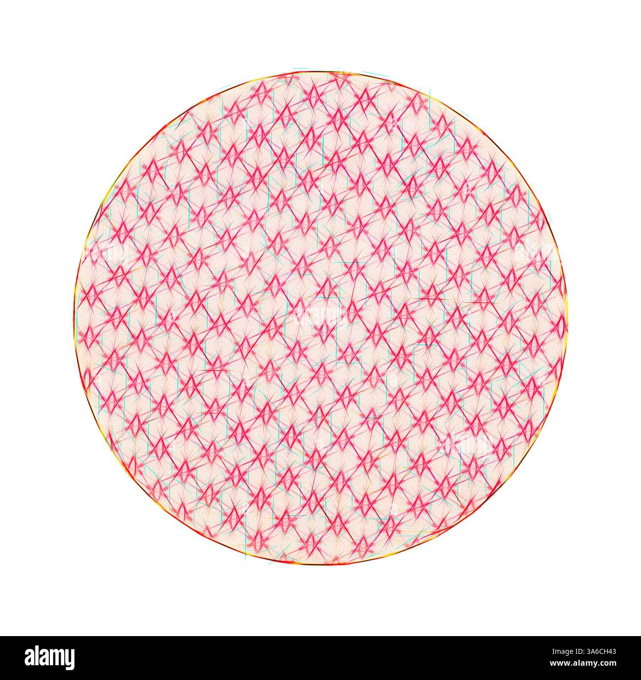 Overlapping geometric shapes in vibrant hues of pink hi-res stock ...
