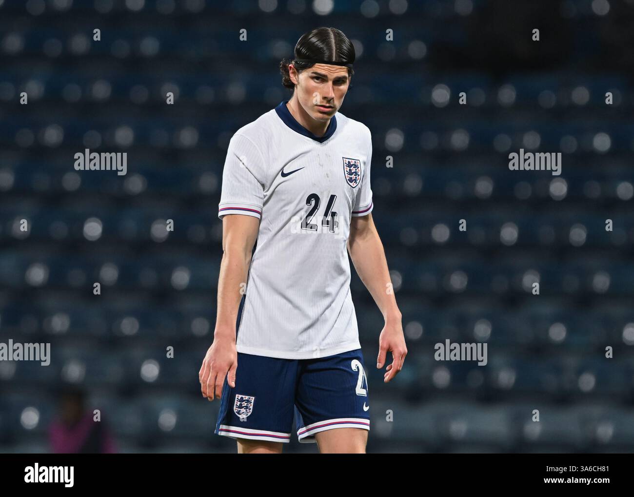 West Bromwich, UK. 24th Mar, 2025. Ronnie Edwards of England during the ...