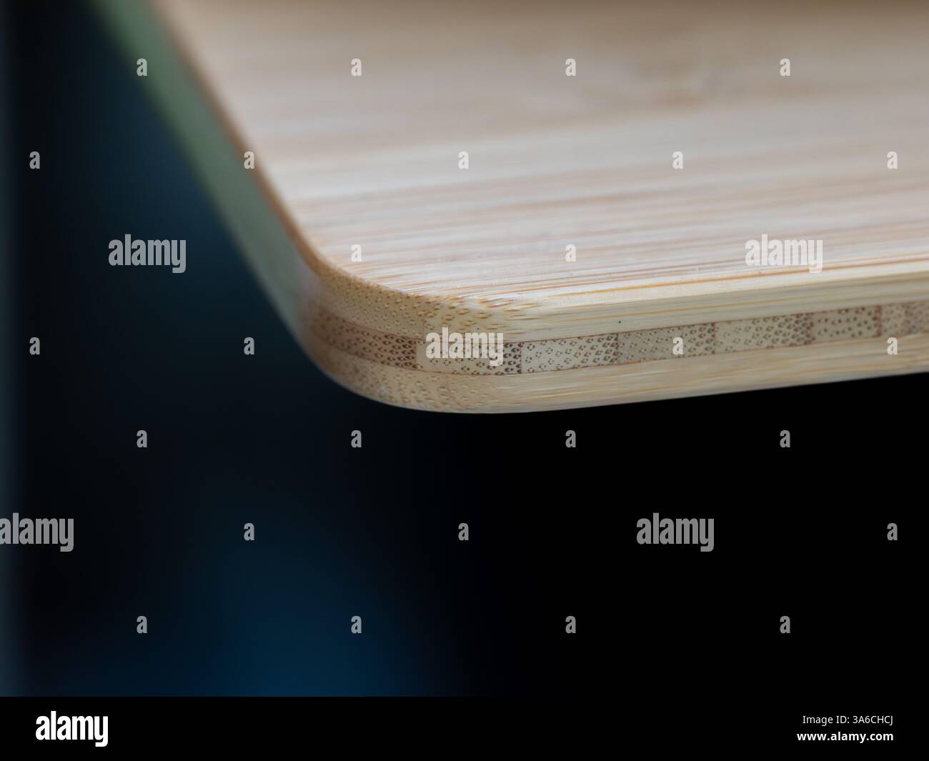 The plywood. Edge of rounded Plywood as table board Stock Photo - Alamy