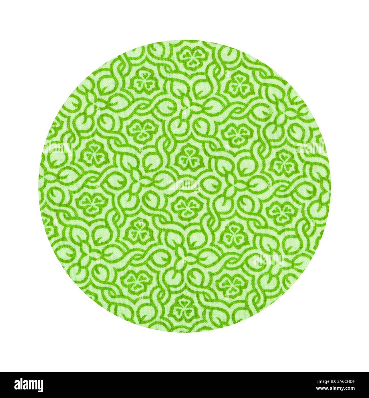 Lively floral pattern in shades of green Cut Out Stock Images ...