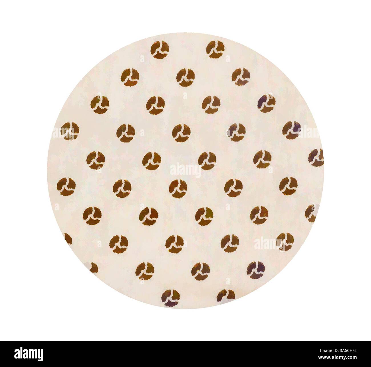 Repeating pattern of stylized coffee beans hi-res stock photography and ...