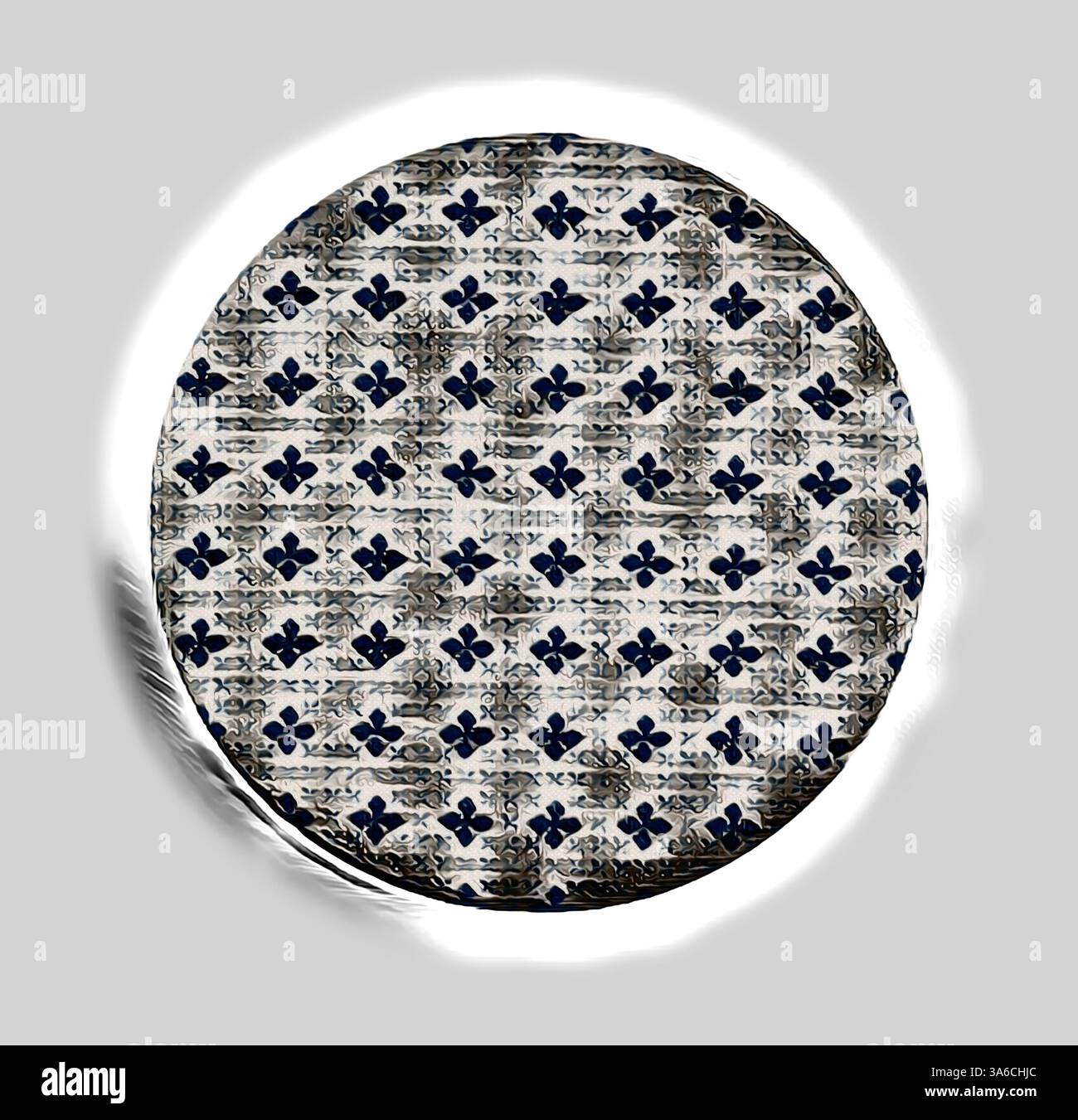 Repeating pattern of dark motifs set hi-res stock photography and ...