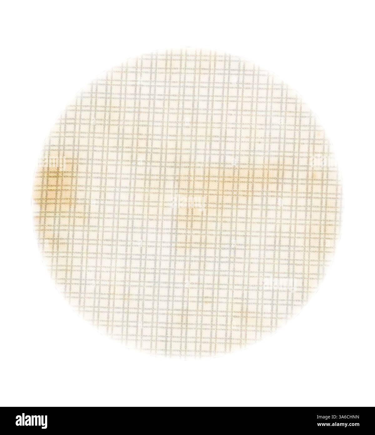 A circular surface featuring a grid pattern, with faded hues and subtle ...
