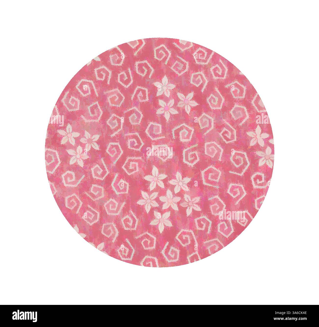 A vibrant circular pattern featuring intricate swirling designs ...
