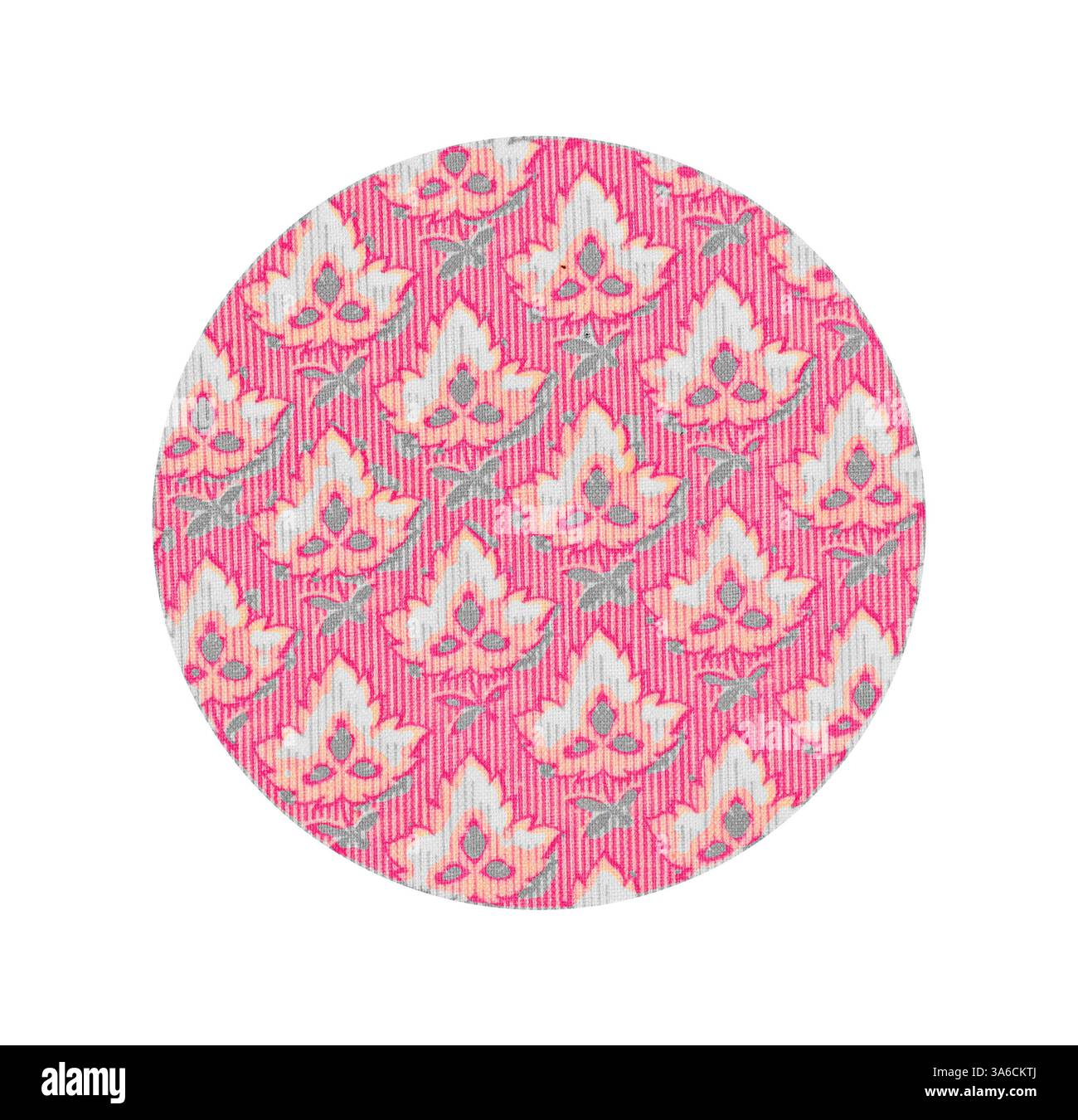 Repeating pattern of stylized leaves in shades of pink hi-res stock ...