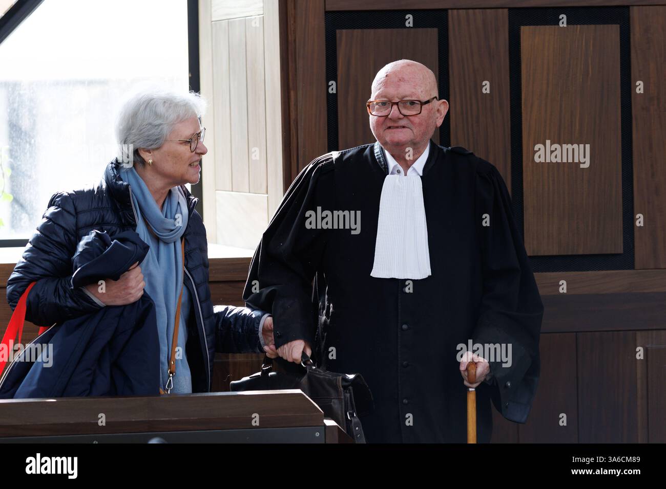 Lawyer Herman Baron pictured during the composition of the jury for the ...