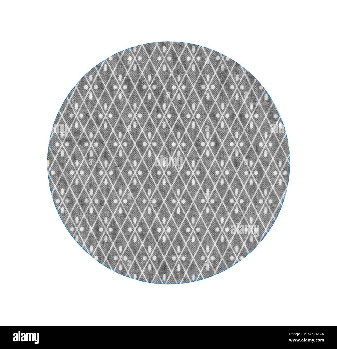 A circular pattern featuring a series of diamond shapes, interconnected ...