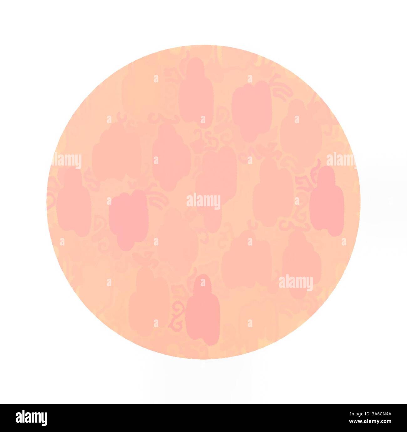 A round surface adorned with a repetitive, subtle pattern featuring ...