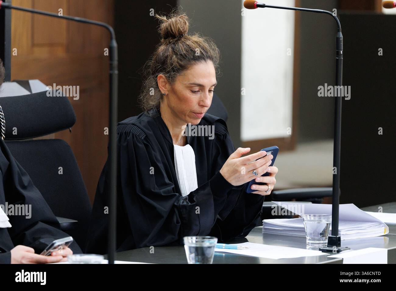 Brugge, Belgium. 25th Mar, 2025. Lawyer Nadia Lorenzetti pictured ...