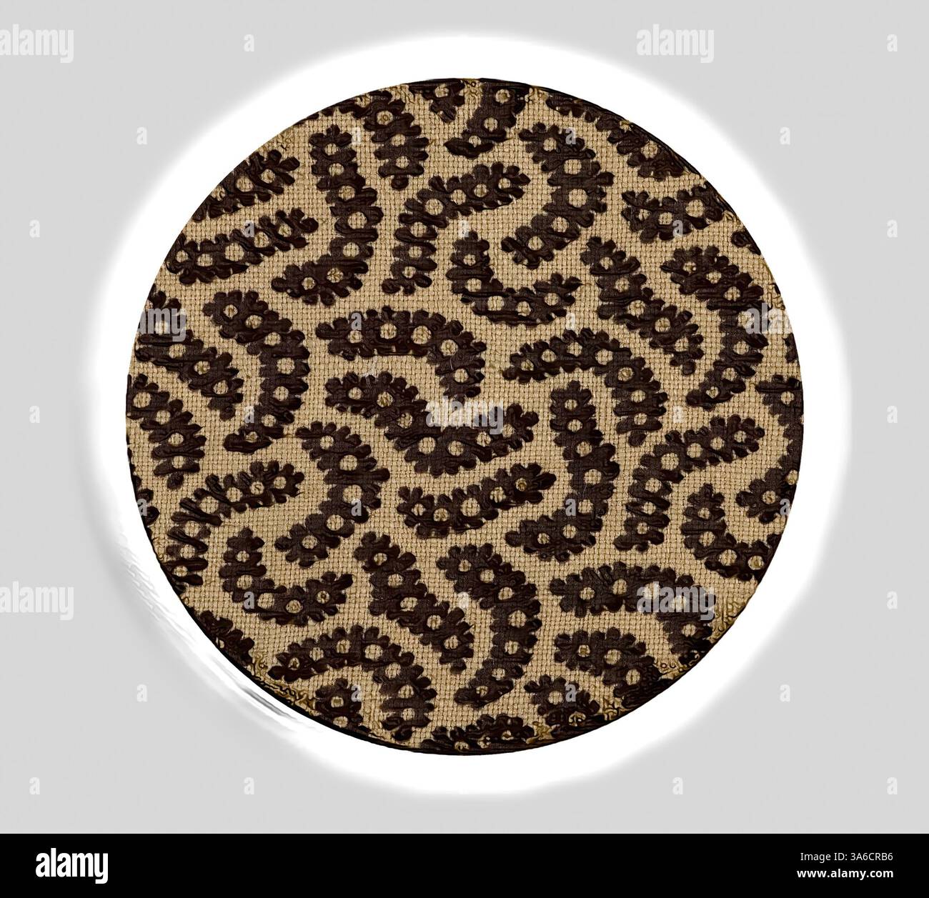 Repeating pattern of abstract shapes in earthy tones hi-res stock ...