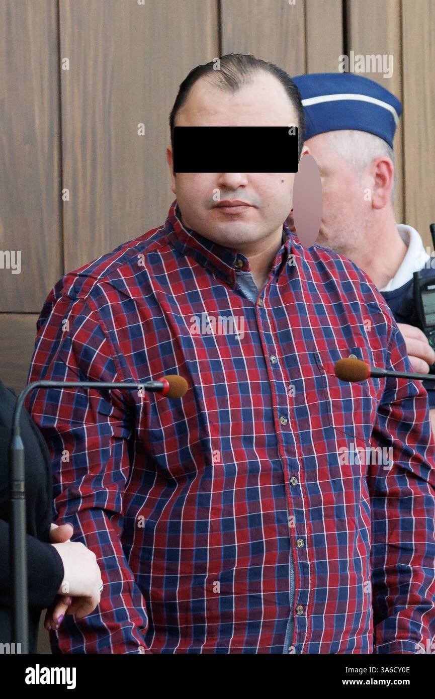 The accused Mohammed Zeryouh pictured during the composition of the ...