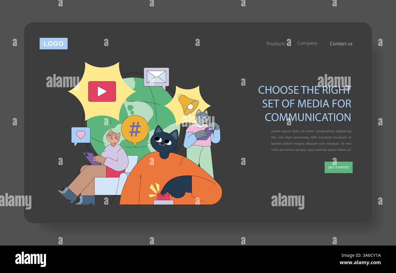 Marketing Tools illustration. A visual guide illustrating the ...