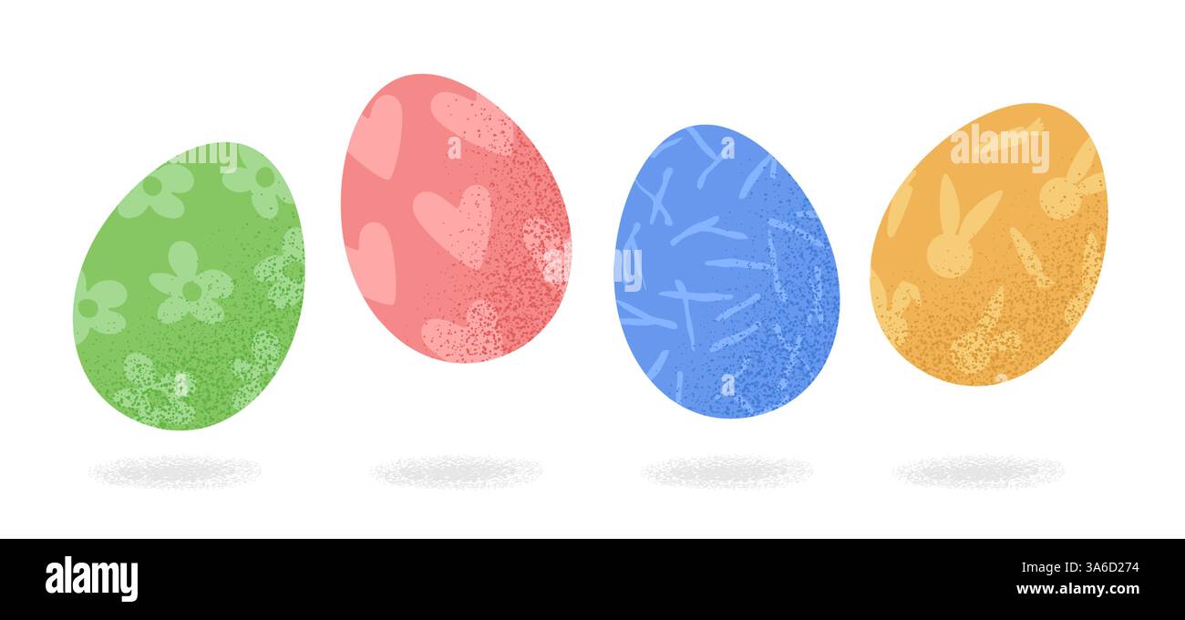 Easter falling egg. Happy Easter banner template. Creative Easter ...