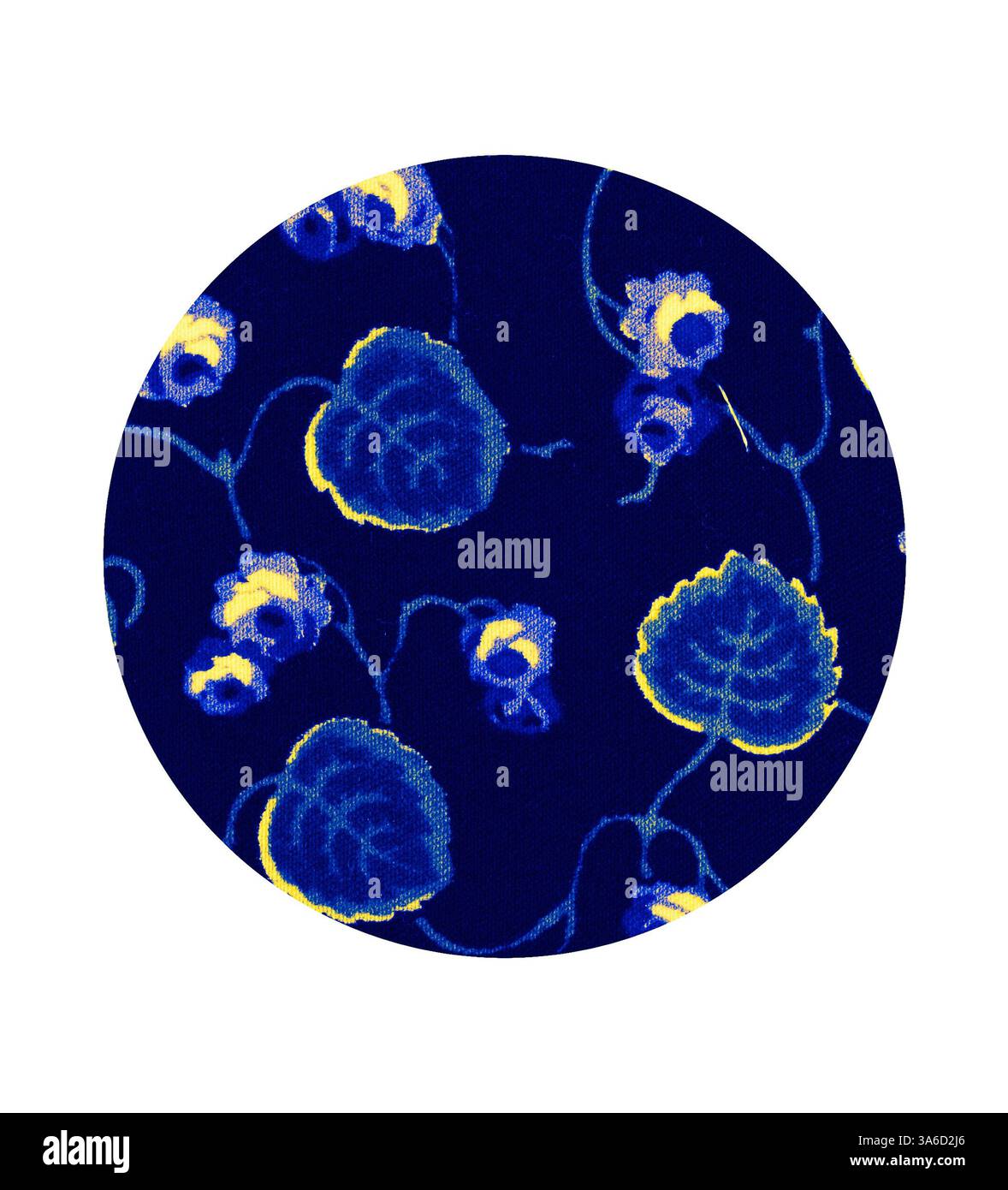 Intricate floral patterns in vibrant yellow Cut Out Stock Images ...