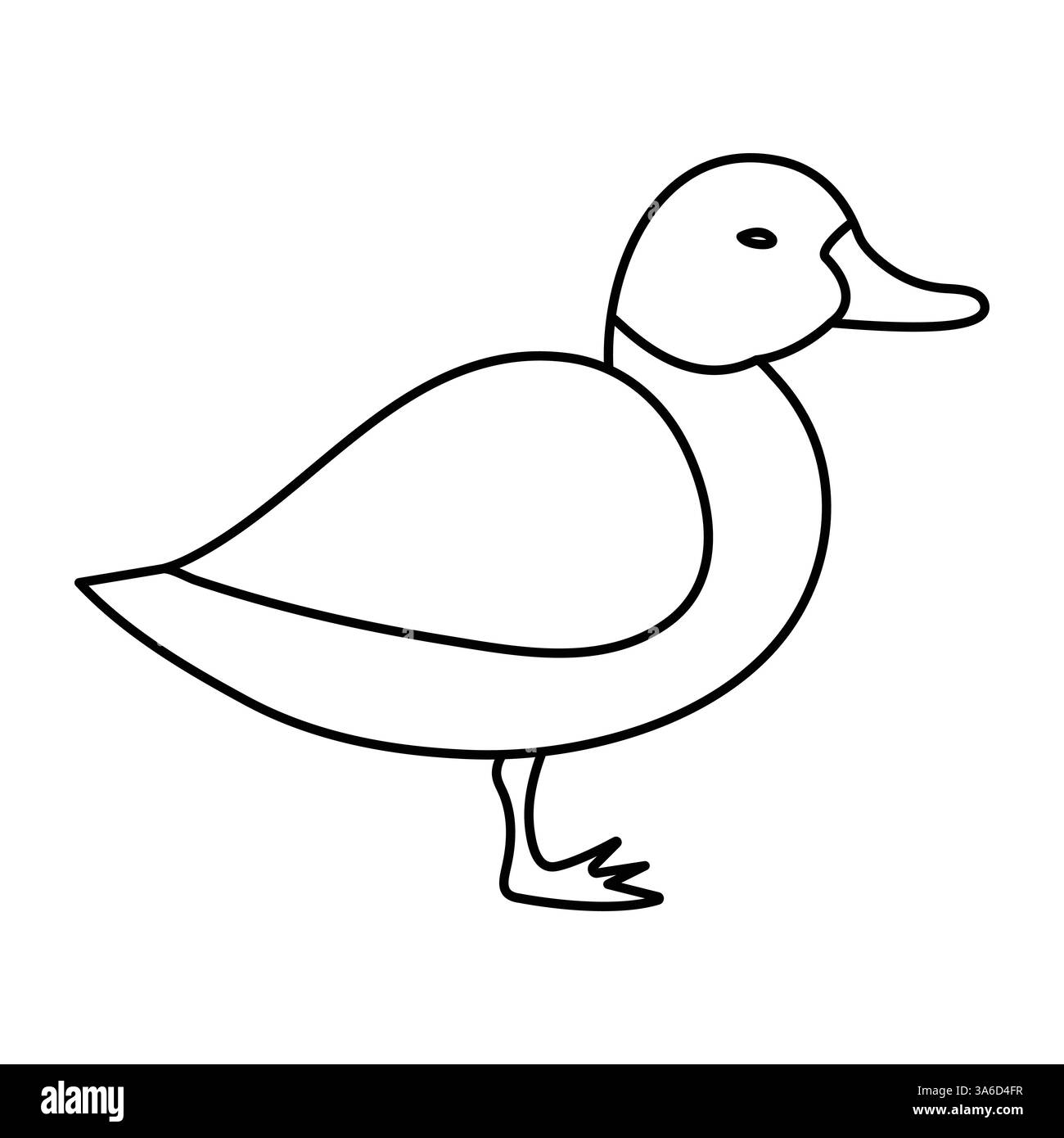Duck continuous one line drawing of Animal Pets love concept abstract ...
