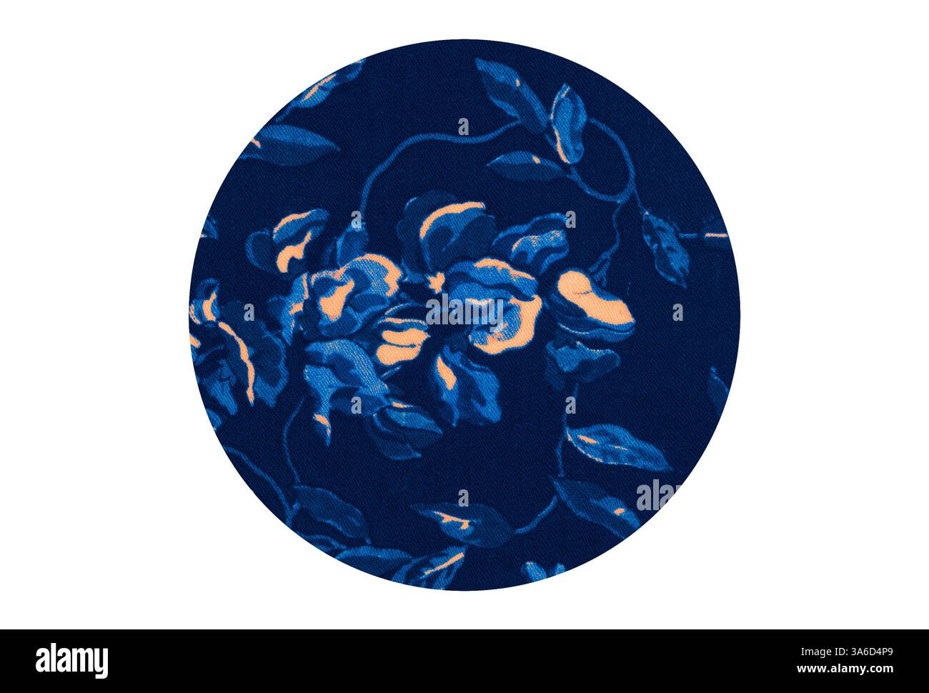 Intertwining floral patterns in shades of blue hi-res stock photography ...