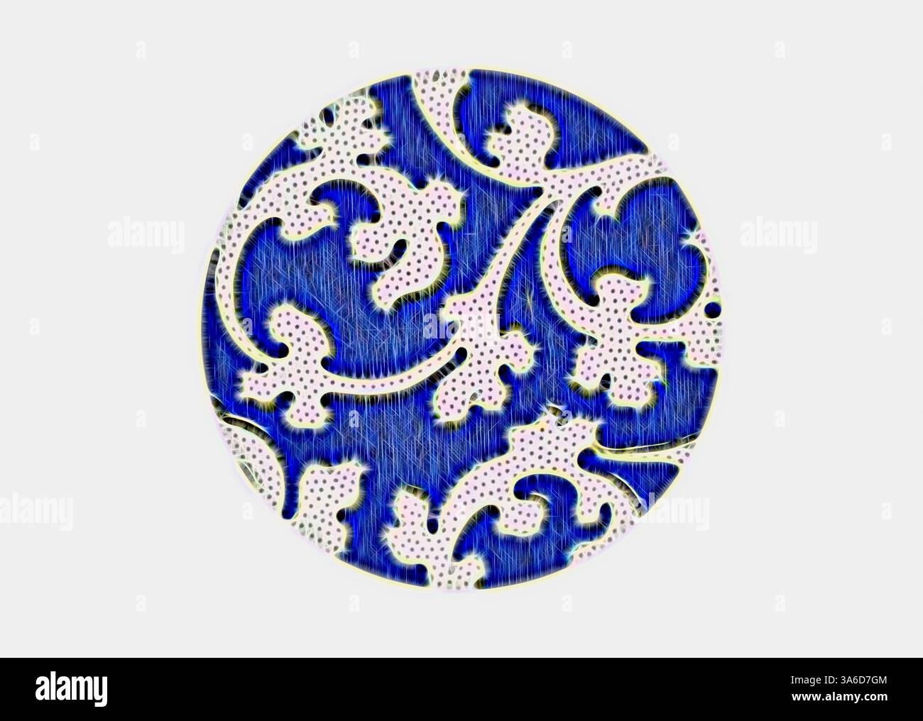 Vibrant blue patterns intertwined hi-res stock photography and images ...
