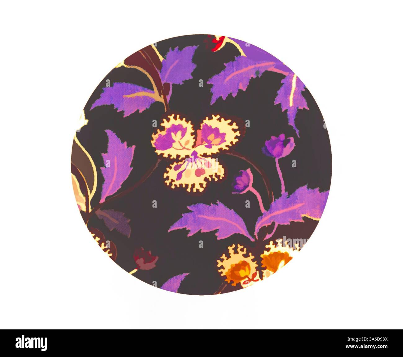 Vibrant floral motifs in rich purples hi-res stock photography and ...