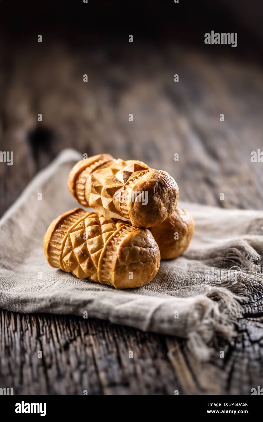 Oscypki - Traditional salty smoked cheese made from sheep's milk from ...