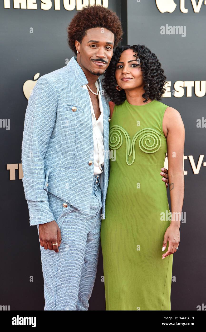 LOS ANGELES, CALIFORNIA, USA - MARCH 24: Dewayne Perkins and Frida ...