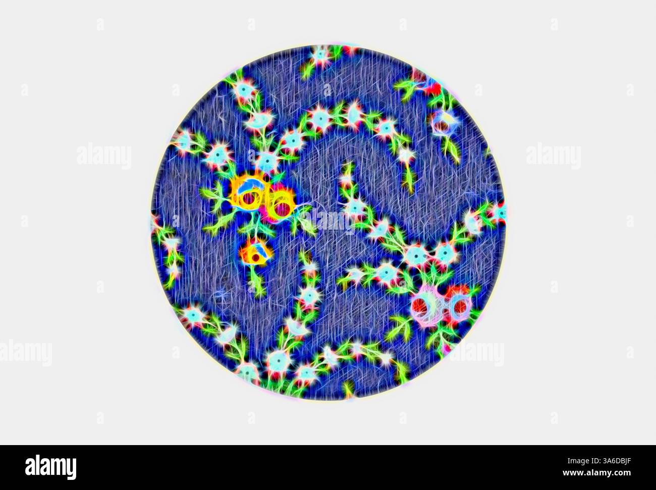 Swirling floral designs in blue hi-res stock photography and images - Alamy