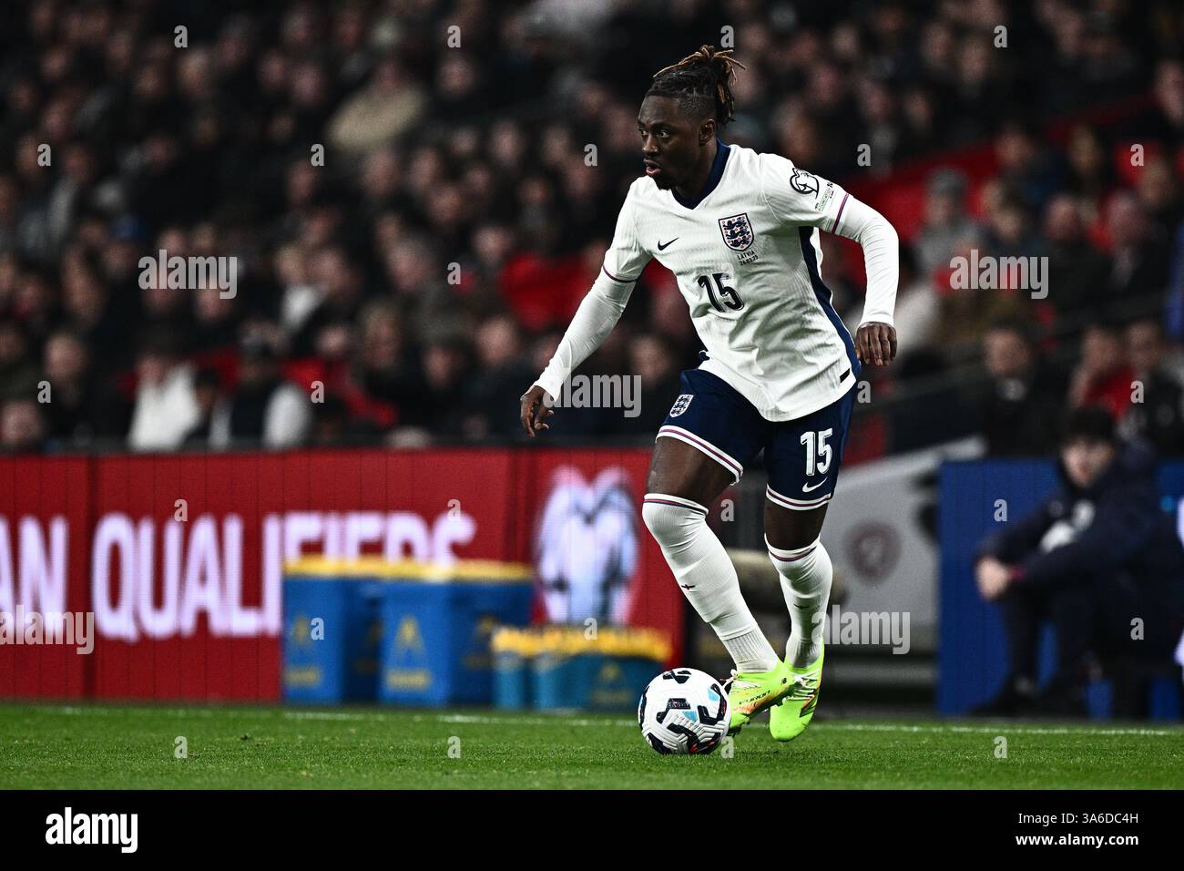 LONDON, ENGLAND - Eberechi Eze of England during the FIFA World Cup ...