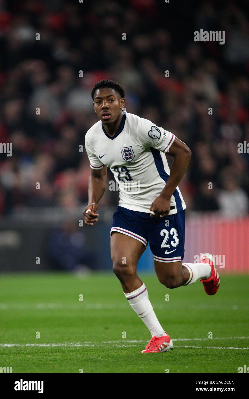LONDON, ENGLAND - Myles Lewis-Skelly of England during the FIFA World ...