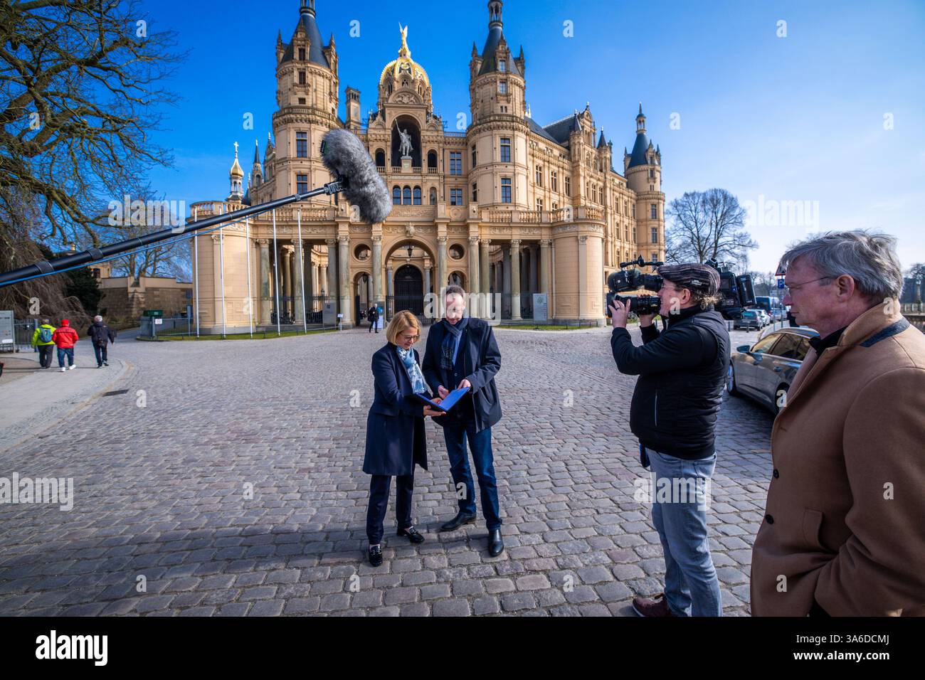25 March 2025, Mecklenburg-Western Pomerania, Schwerin: Birgit Hesse ...