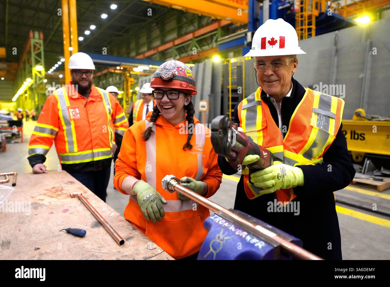 Halifax, Canada. 25th Mar, 2025. Liberal Leader Mark Carney meets ...