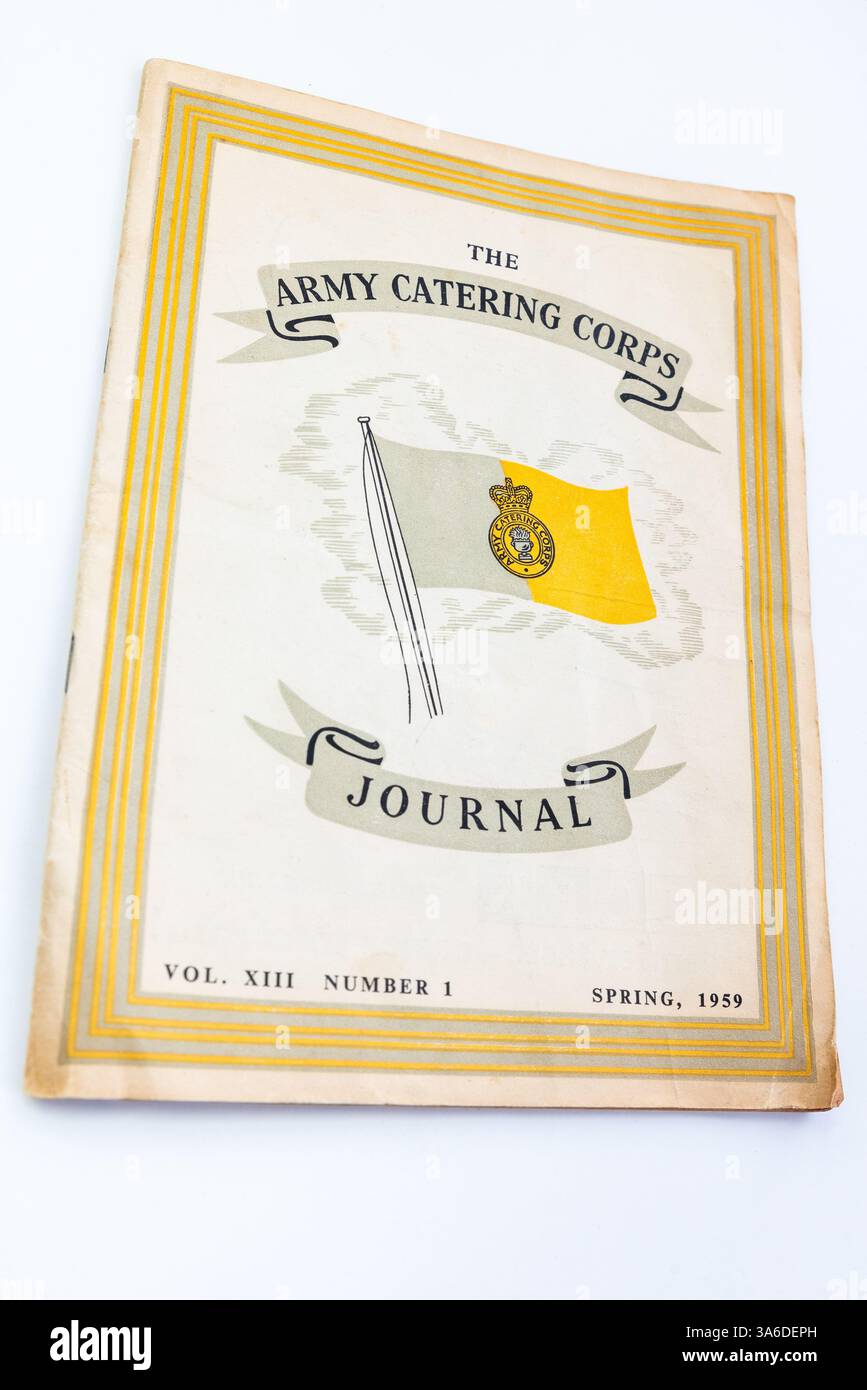 The Army Catering Corps Journal from 1950s Stock Photo - Alamy