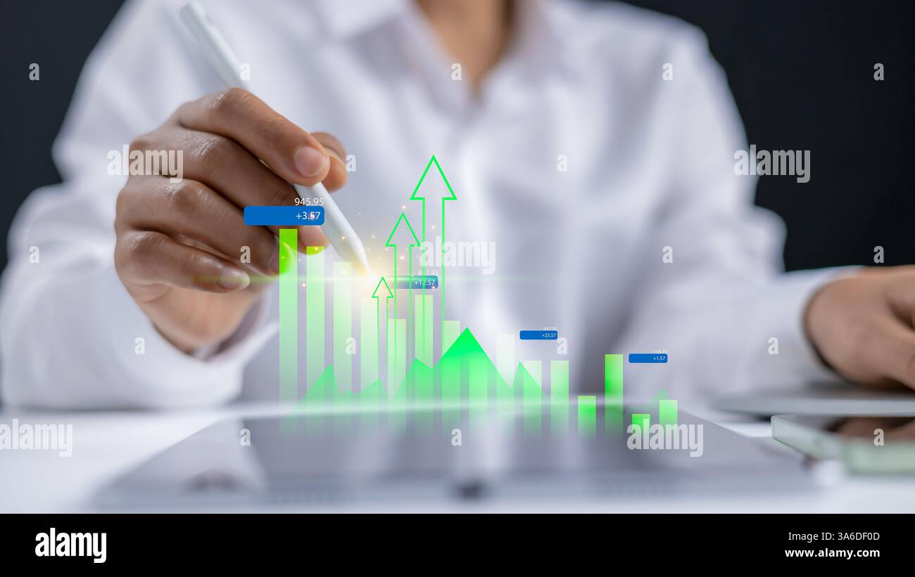 Business growth chart up arrow sign, Company growth future successful ...