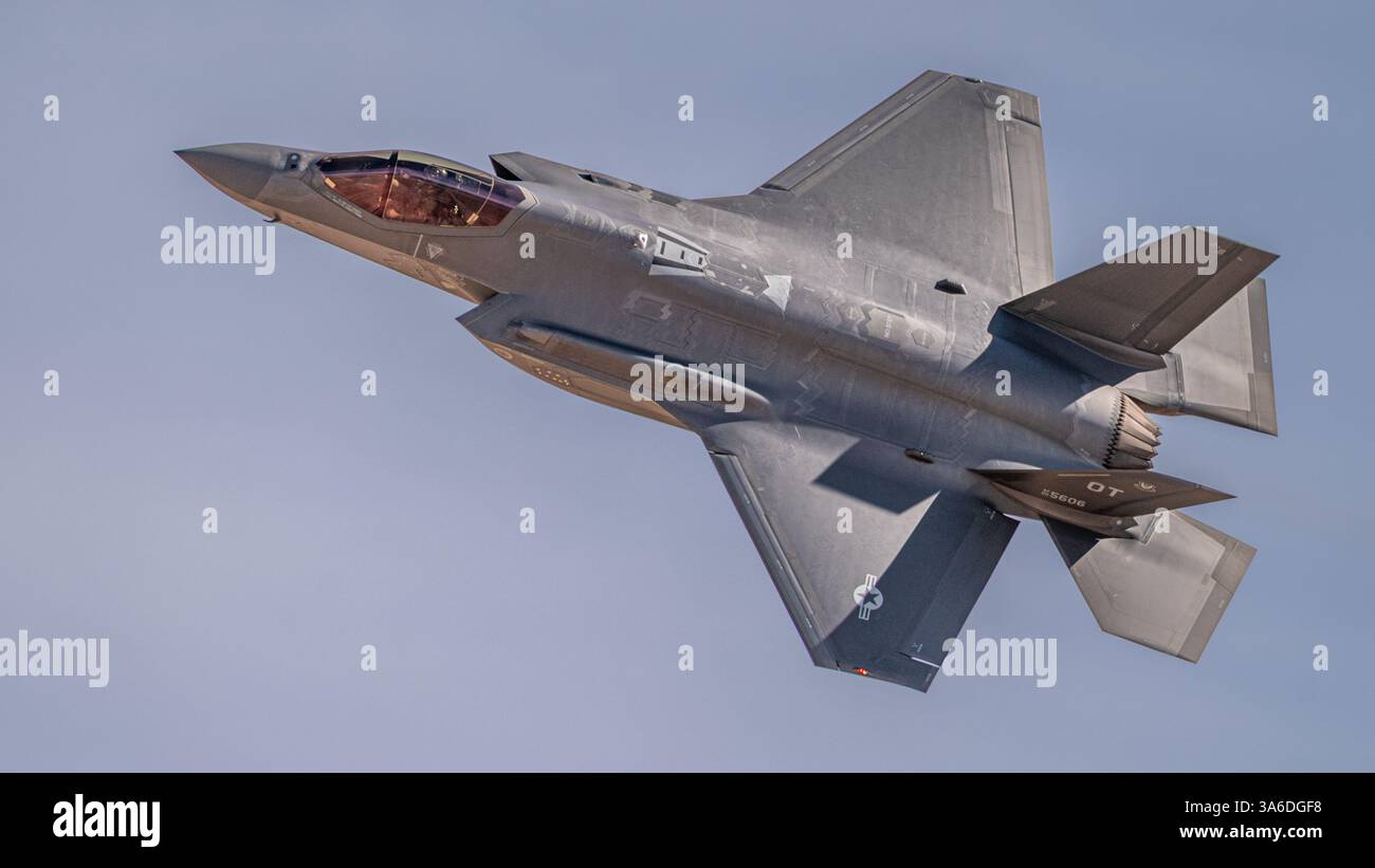 F-35A at Red Flag, Nellis Air Force Base Stock Photo - Alamy