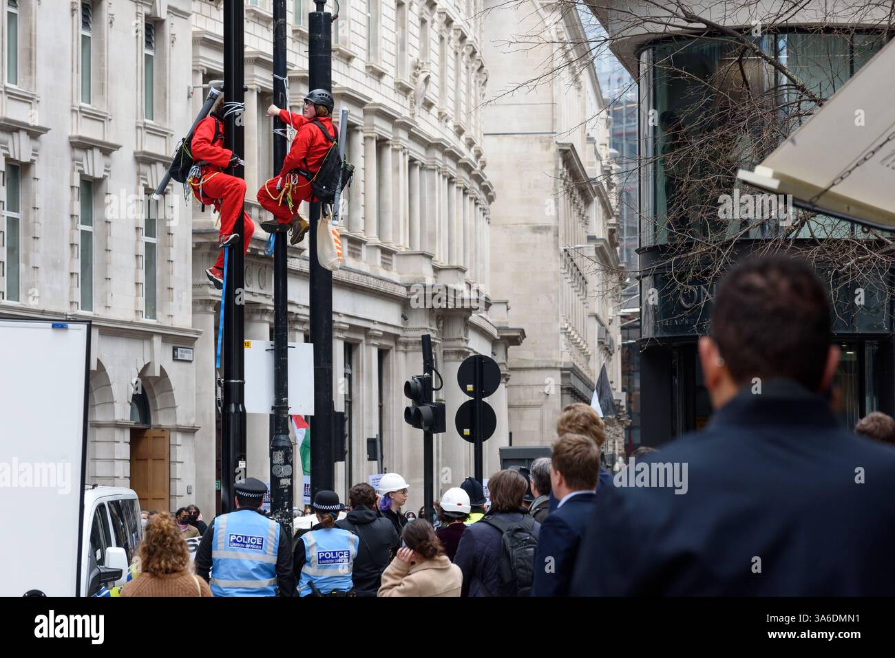 London, UK. 25 March 2025. The Palestine Youth Movement, alongside ...