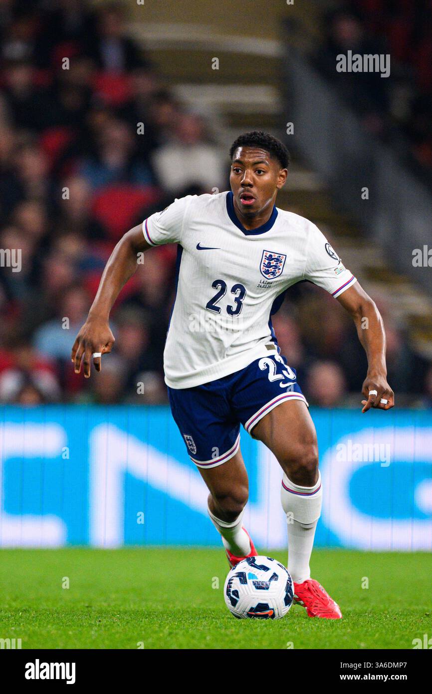 LONDON, ENGLAND - Myles Lewis-Skelly of England during the FIFA World ...
