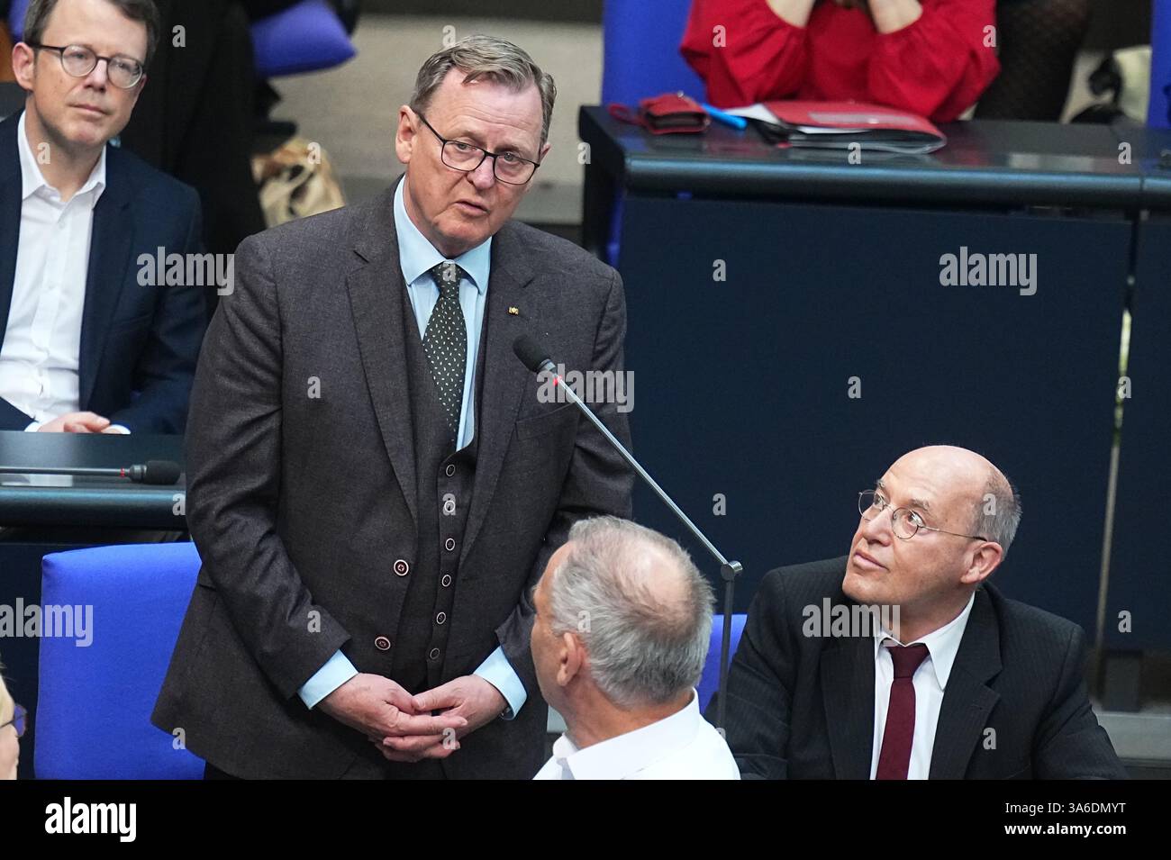 Berlin, Germany. 25th Mar, 2025. Bodo Ramelow (Die Linke), Vice ...