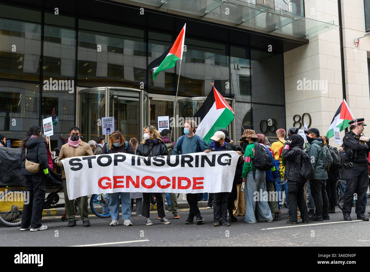 London, UK. 25 March 2025. The Palestine Youth Movement, alongside ...