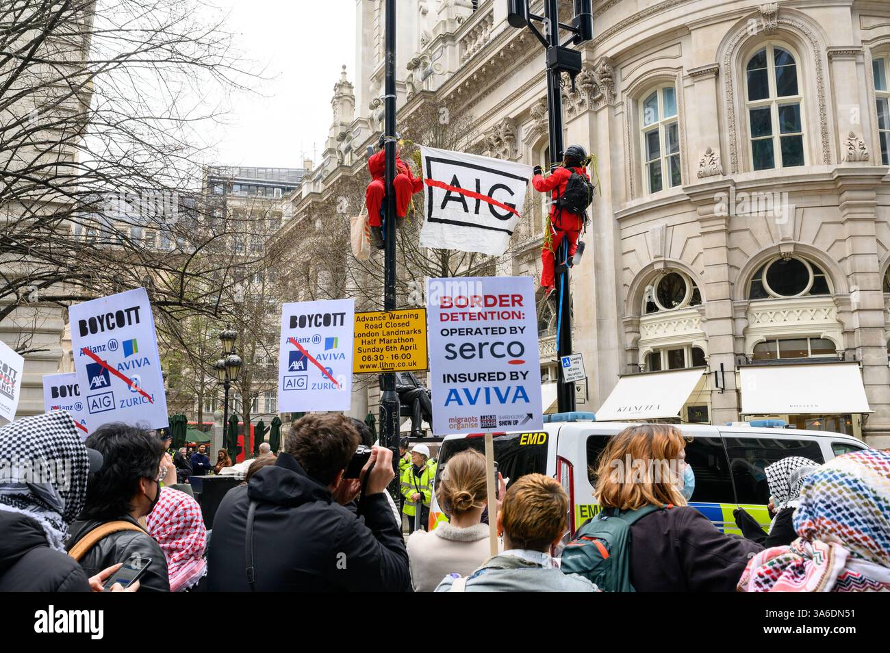 London, UK. 25 March 2025. The Palestine Youth Movement, alongside ...