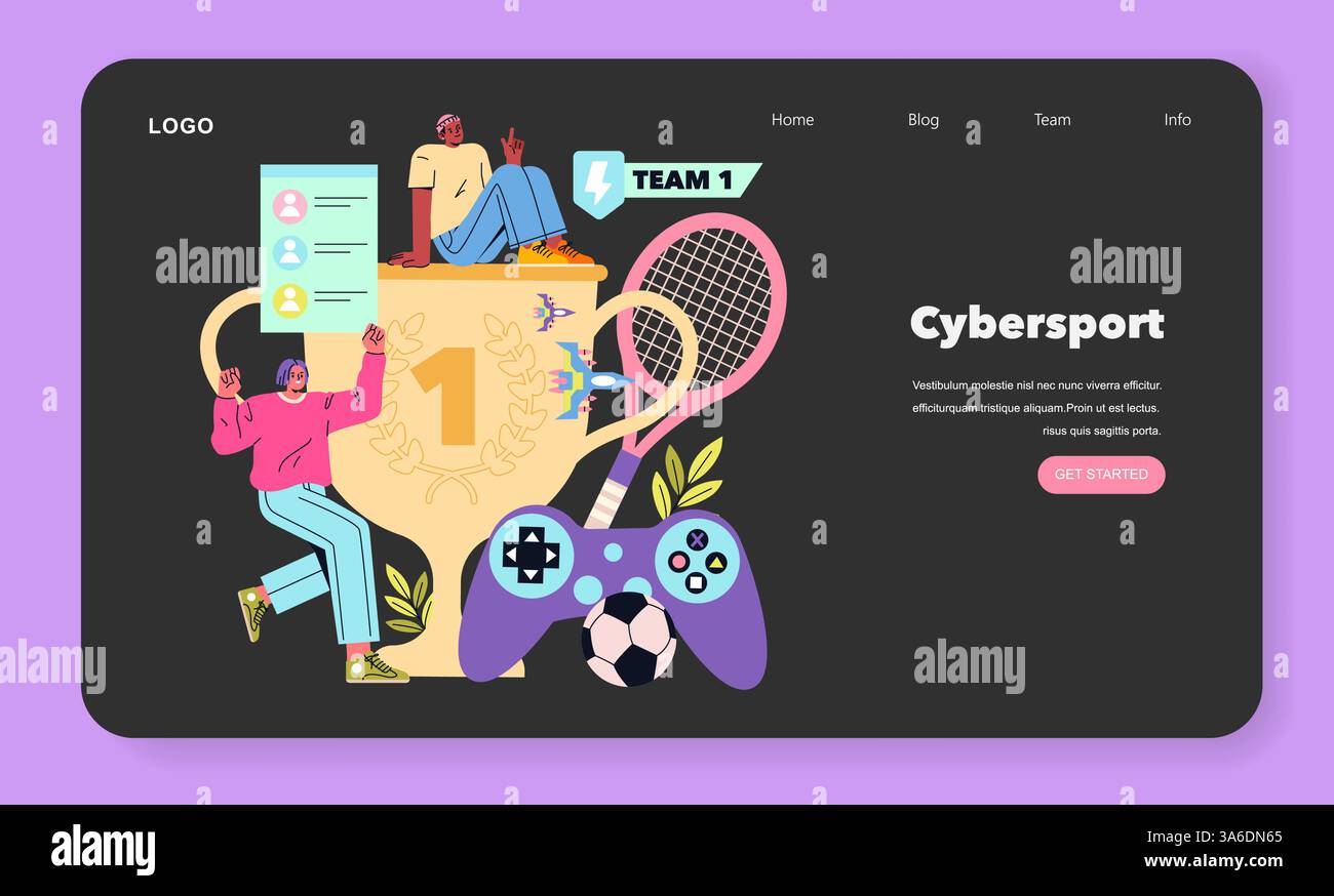 Beta Generation in esports context. Illustrates young players ...